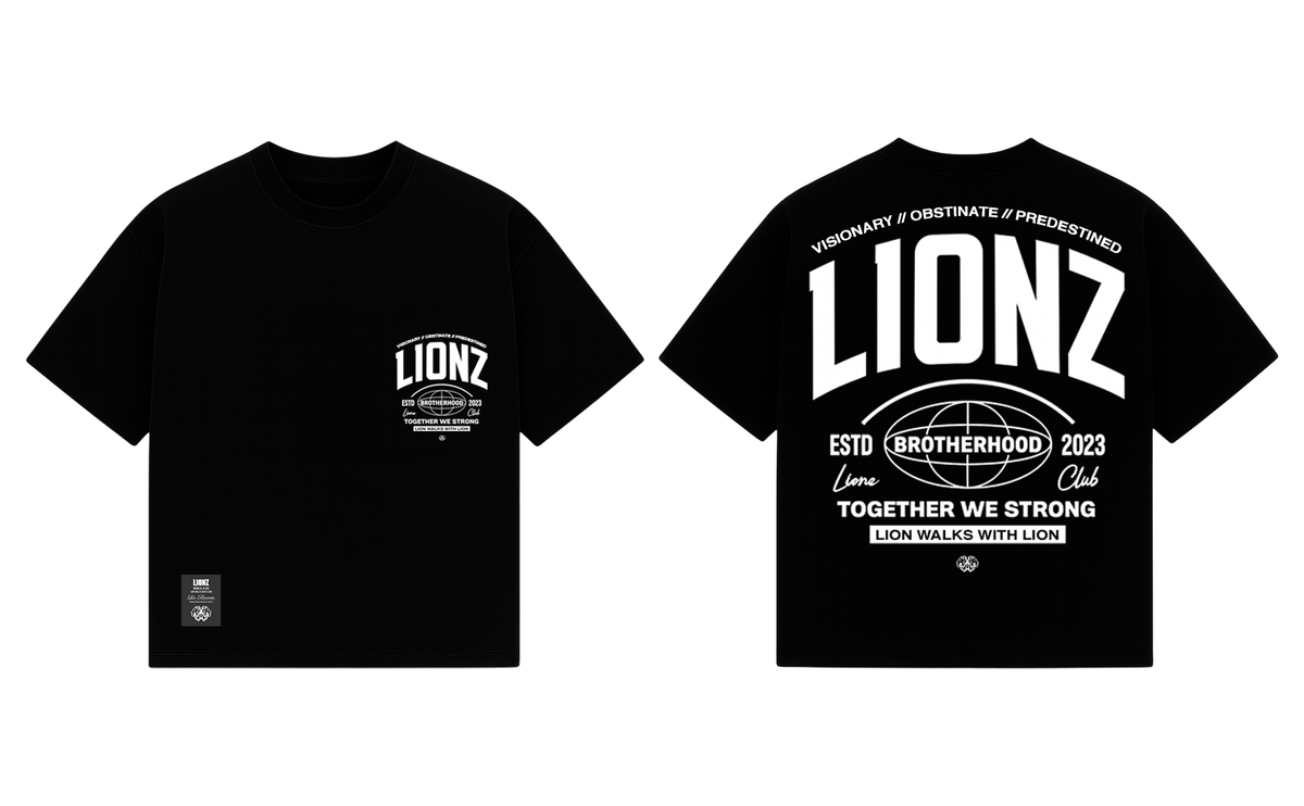 Camiseta Oversized Global - Preta – Lionz Co.